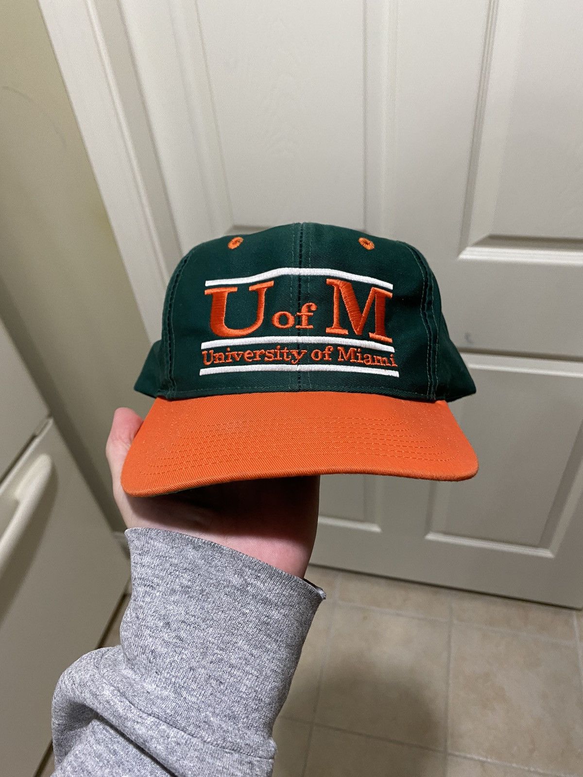 Vintage Vintage 90s University of Miami Hurricanes Snapback Hat | Grailed