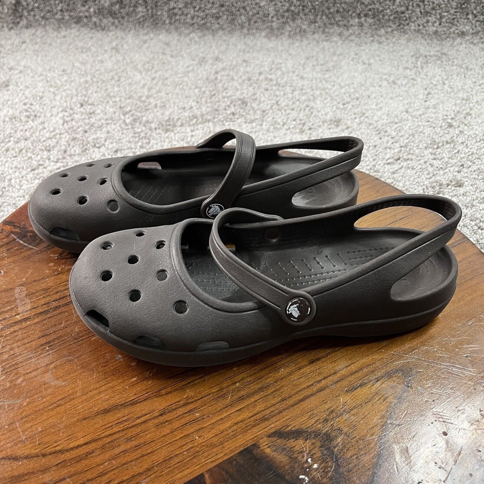 Crocs Crocs Shoes Women's 10 Black Shayna Clog Mary Jane 2 Straps Sling ...