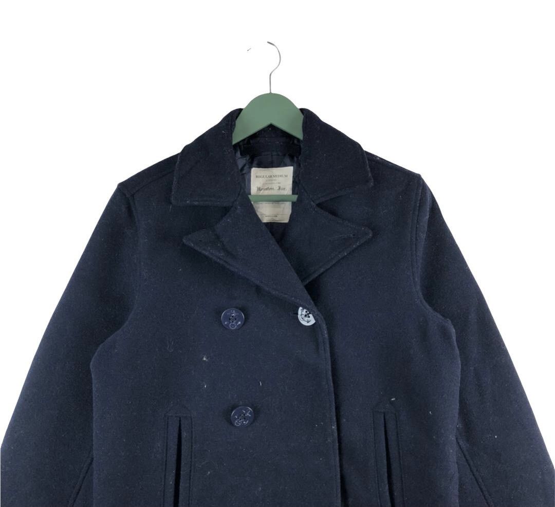 Vintage Vtg 90s Houston Inc inspector usn pea coat wool naval jacket ...