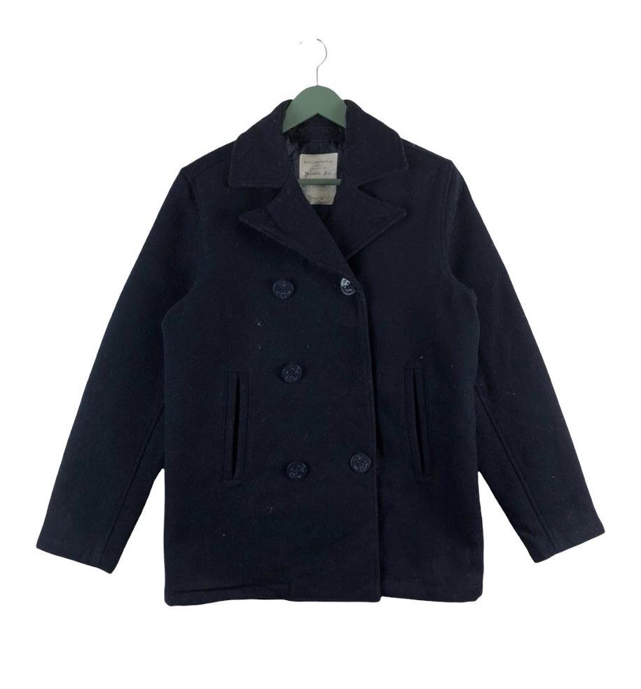 Vintage Vtg 90s Houston Inc inspector usn pea coat wool naval jacket ...