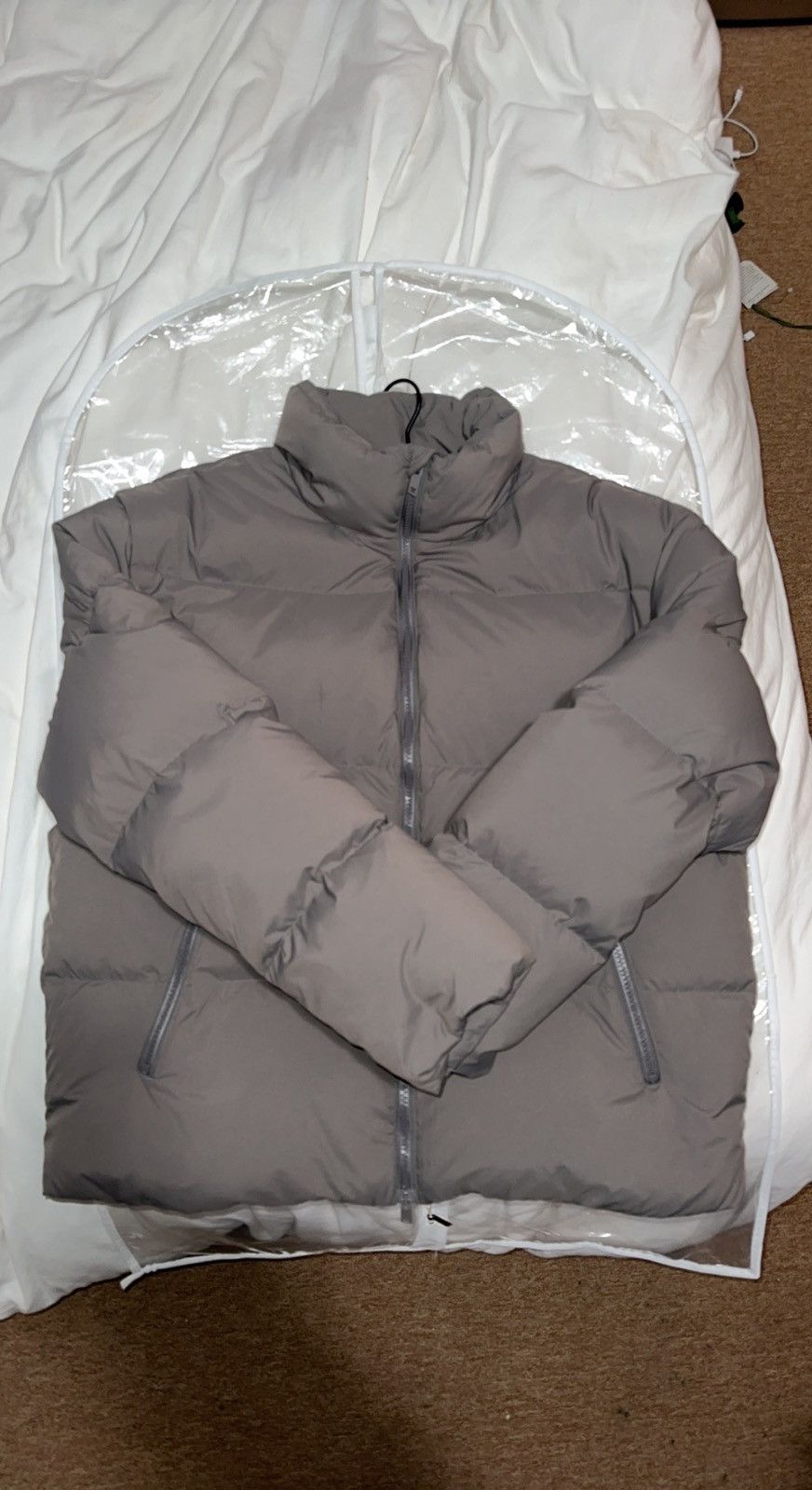 Represent Clo. REPRESENT PUFFER JACKET VAPOUR GREY | Grailed