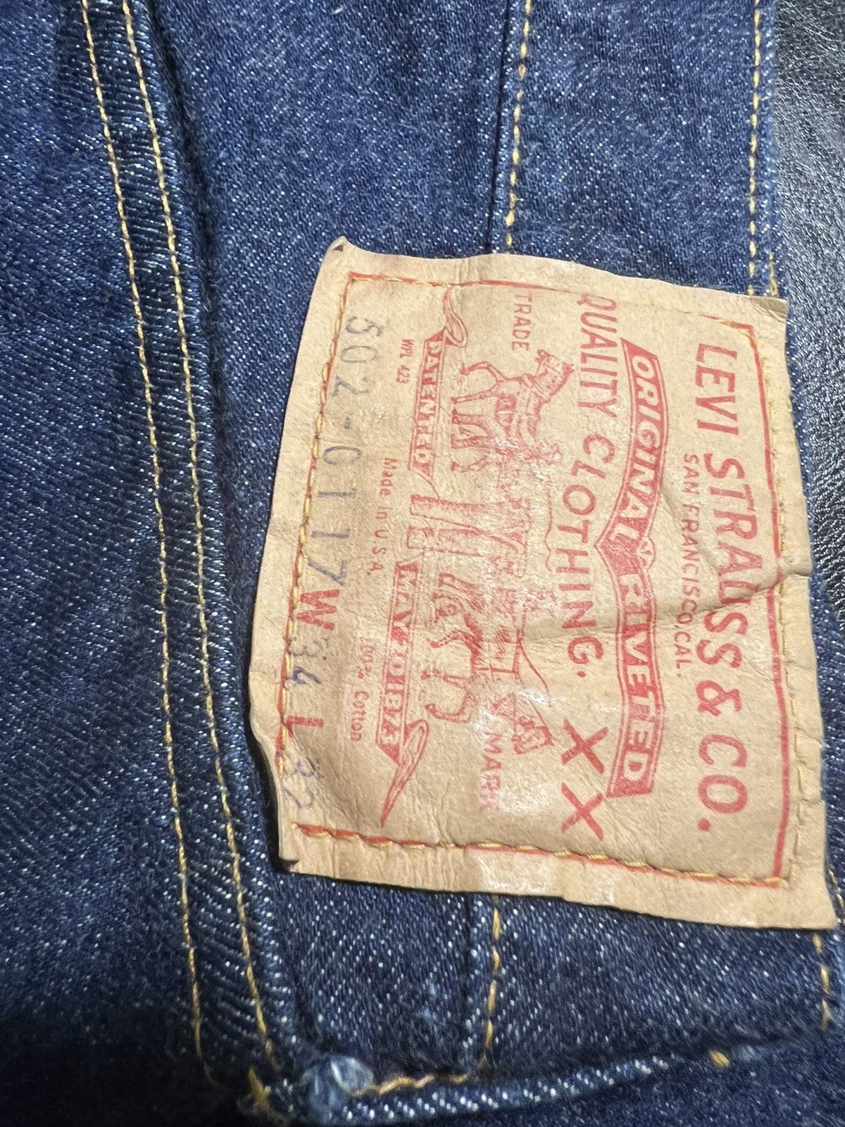 Levi's × Levi's Vintage Clothing Levis Vintage 502 Denim | Grailed
