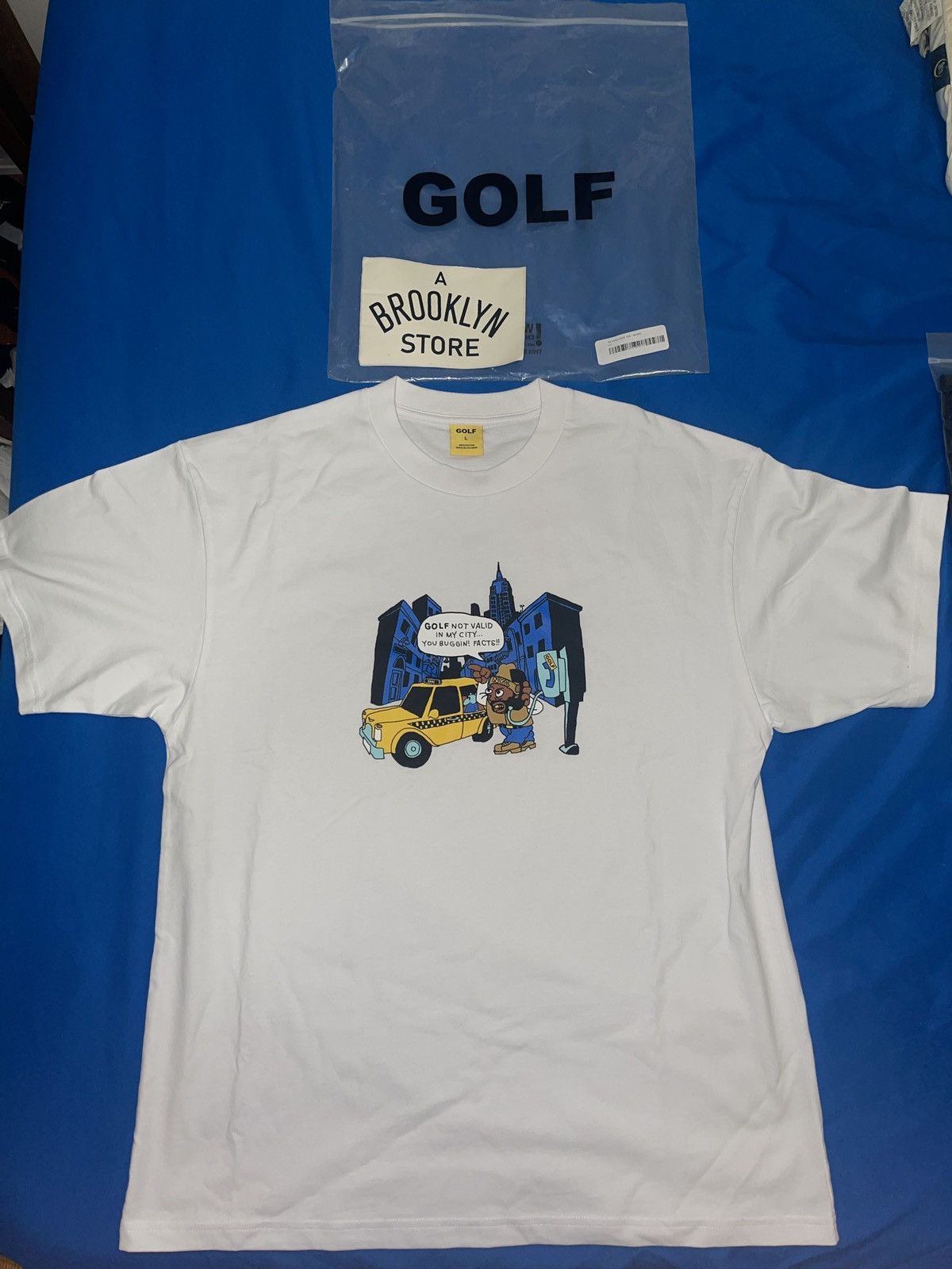 Golf Wang GOLF WANG NYC STORE EXCLUSIVE T SHIRT WHITE SIZE Large | Grailed