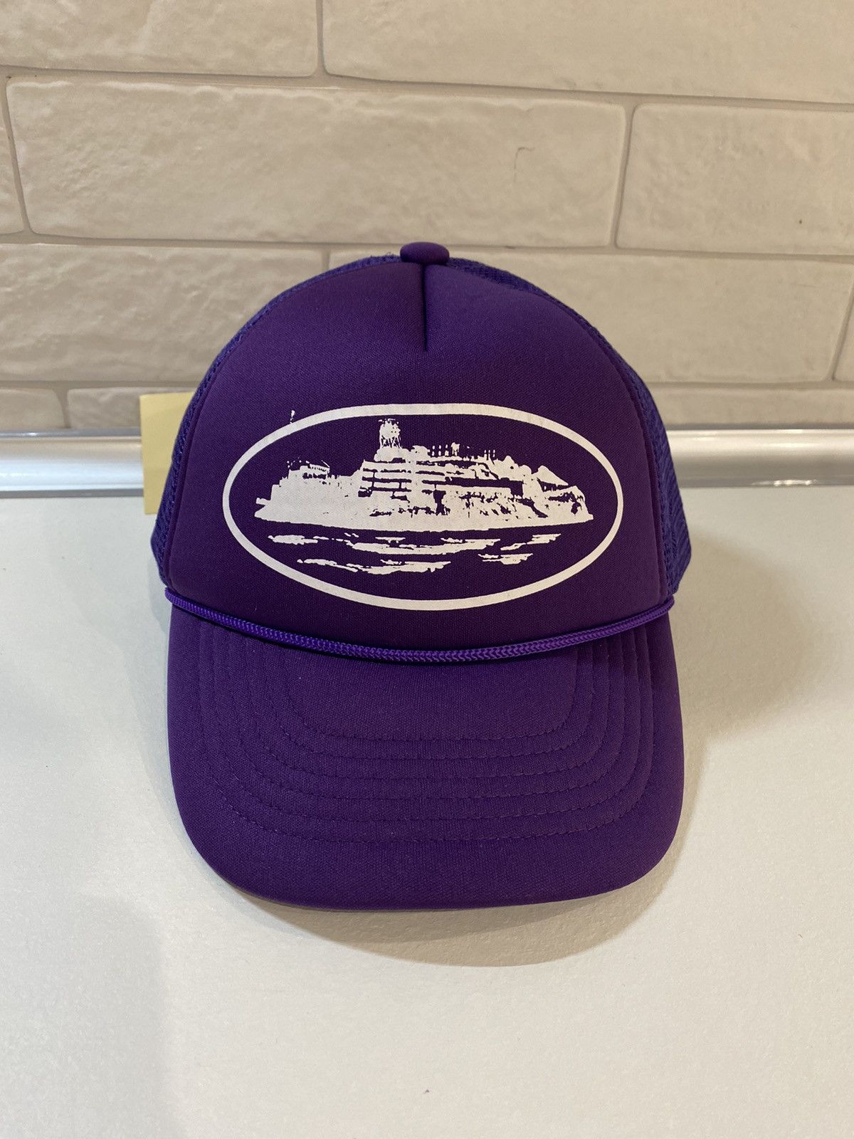 Corteiz Corteiz Alcatraz purple trucker hat | Grailed