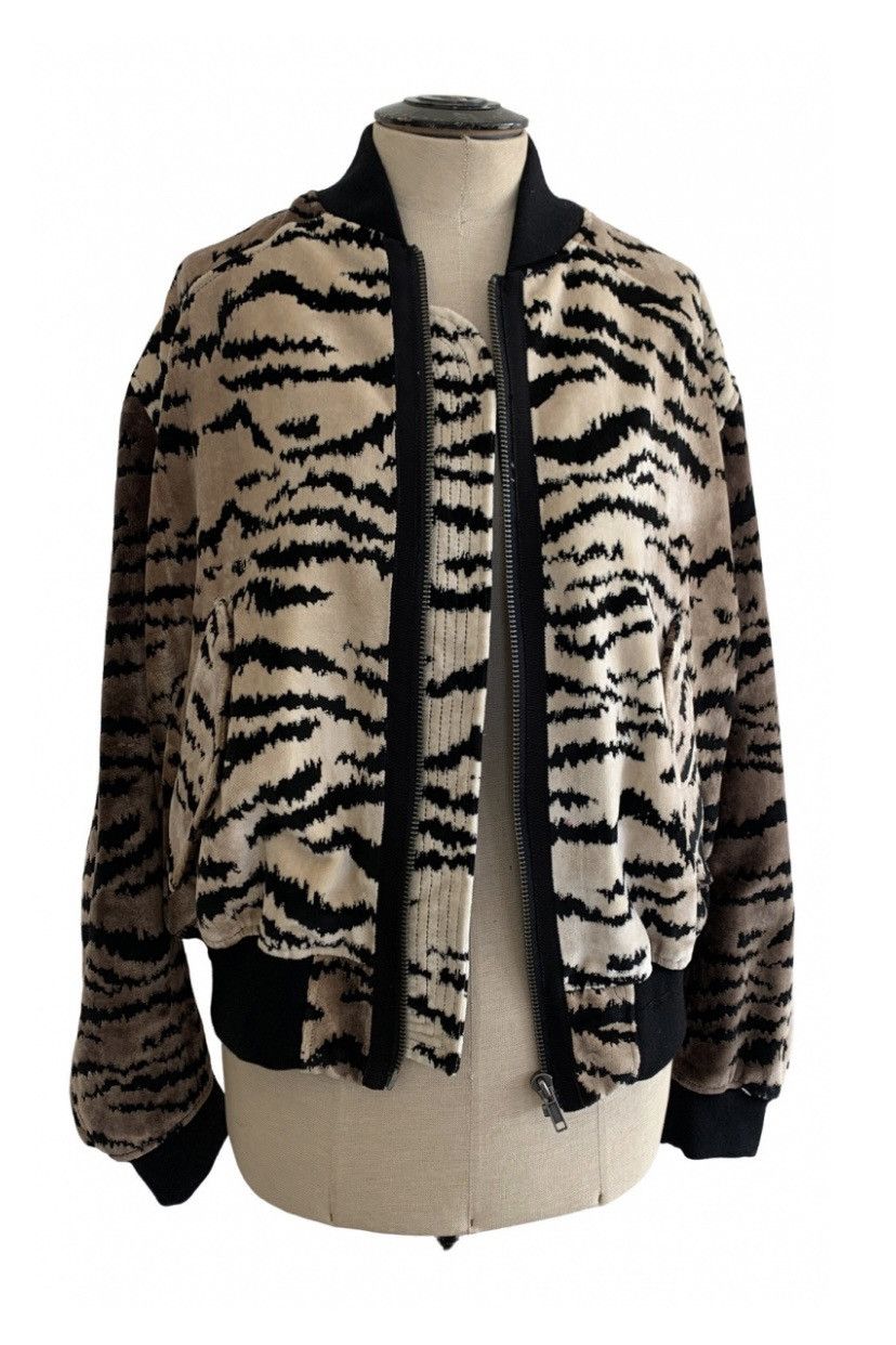 Haider Ackermann Sample Velvet tiger bomber jacket | Grailed