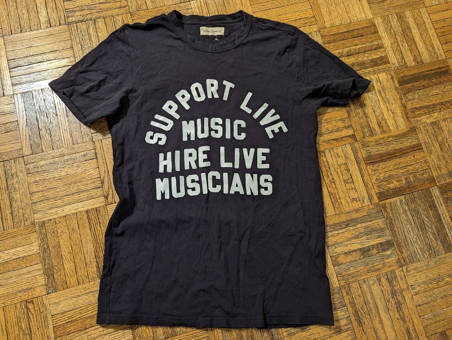 Imogene + Willie "Support Live Music" t-shirt, made in USA | Grailed