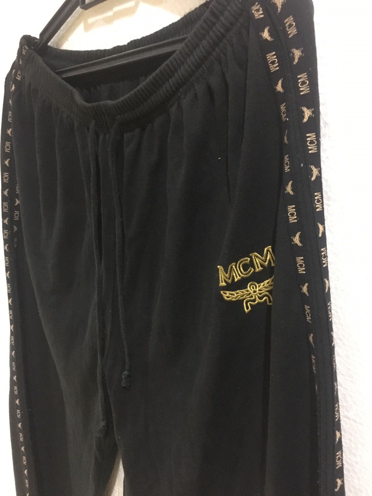MCM Mcm Jogger Pants Logo Stripe | Grailed