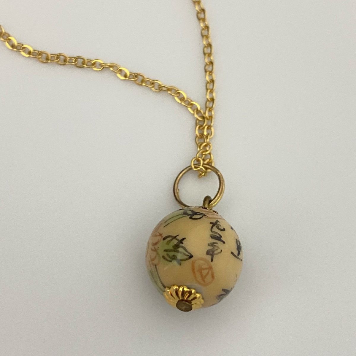 Handmade Gold Dainty Floral Japanese Pendant Necklace | Grailed