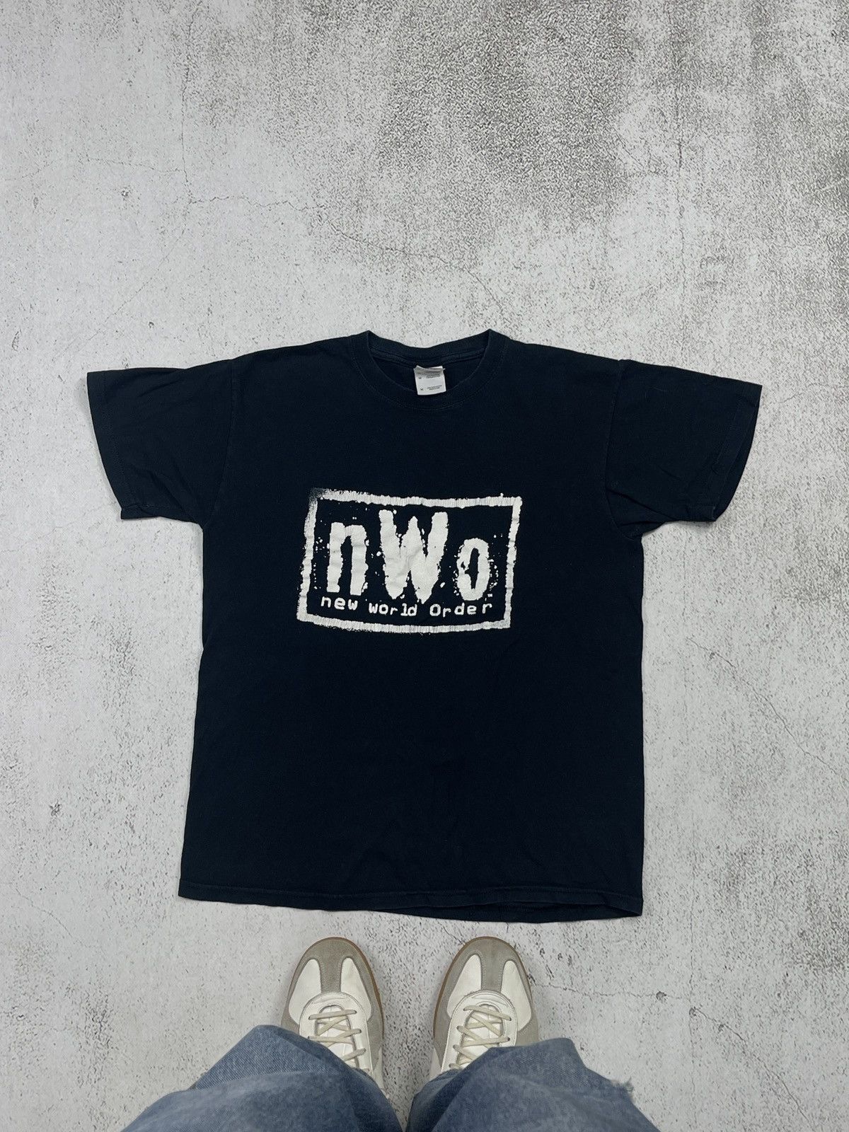 Vintage Vintage 90s NWO New World Order Tee Shirt M Black | Grailed