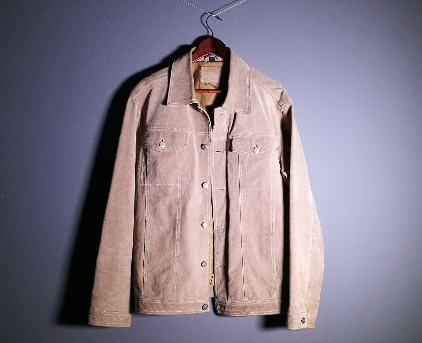 Tcm Classic Field Suede Leather Jacket Military Look XL TCM | Grailed