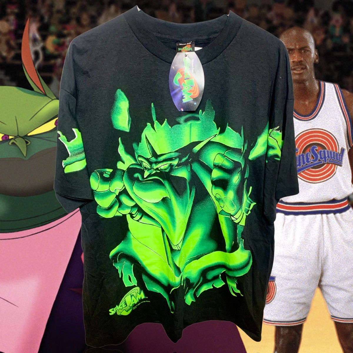 Vintage EXTREMELY RARE NWT Vintage Space Jam Swackhammer XL Shirt | Grailed