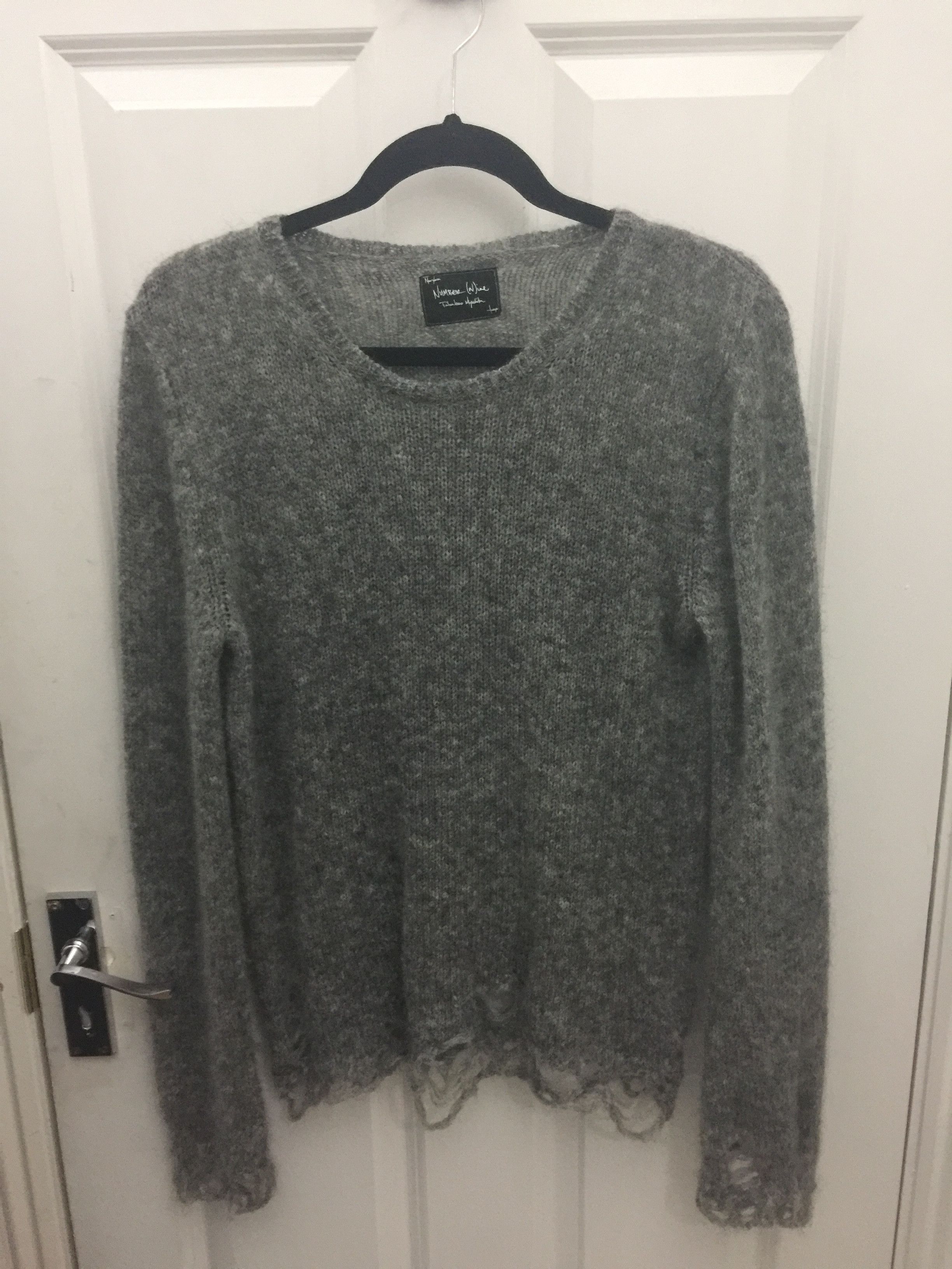 Number (N)ine AW/09 Distressed Mohair Knit | Grailed