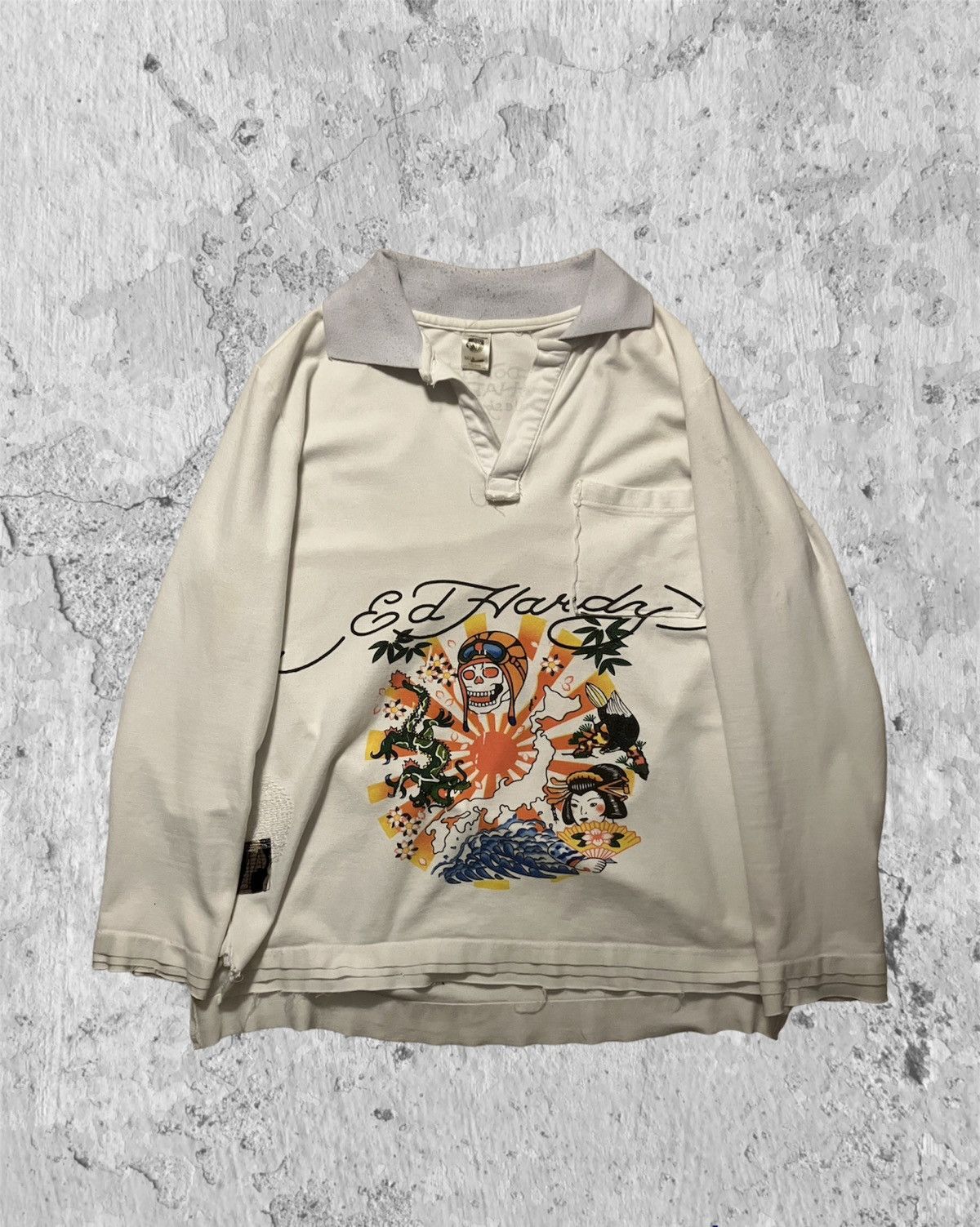 Ed Hardy × Rare × Vintage Vintage 90s Ed Hardy Art Tshirt | Grailed