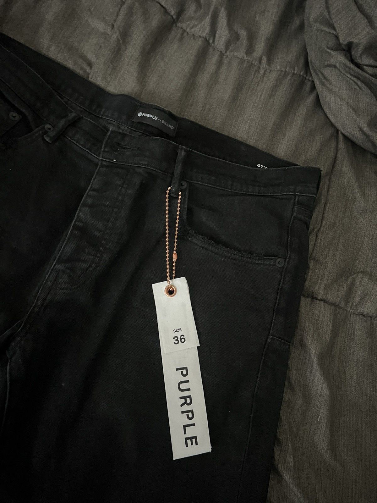 Purple Brand × Streetwear P001 Black Purple Brand Skinny Jeans | Grailed
