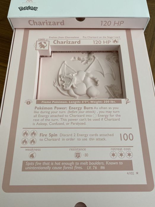 Pokemon Daniel Arsham Crystalized Charizard Pokemon Card Sculpture ...