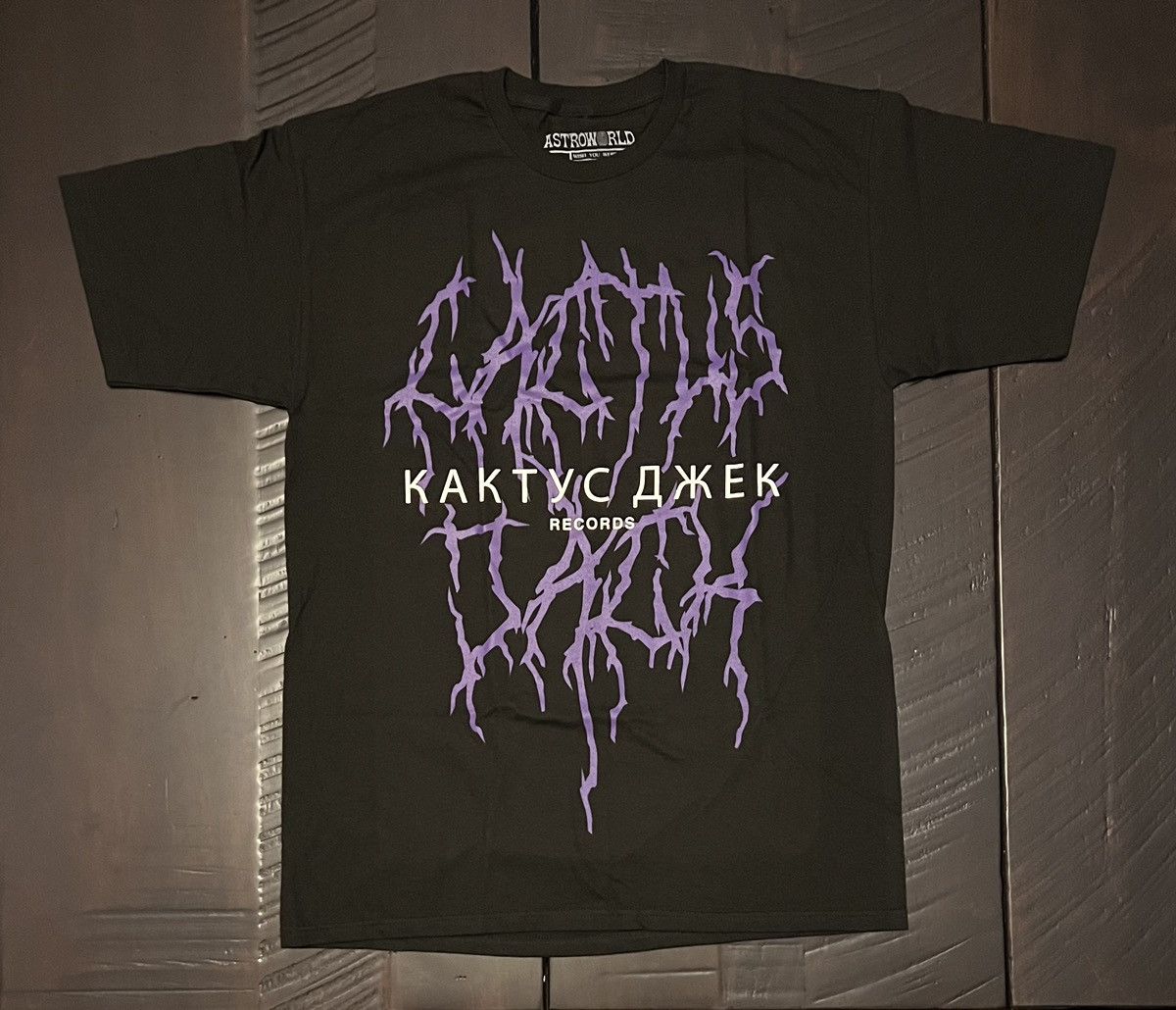 Travis Scott Travis Scott Astroworld DJ Screw Purple Lightning Tee ...