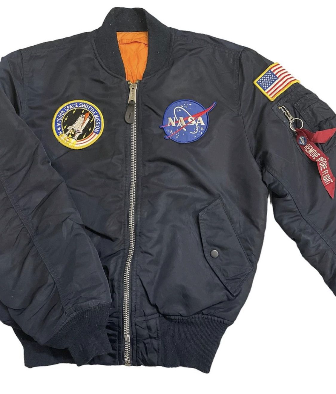 Alpha Industries × NASA Alpha Industries X Nasa reversible flyer jacket ...