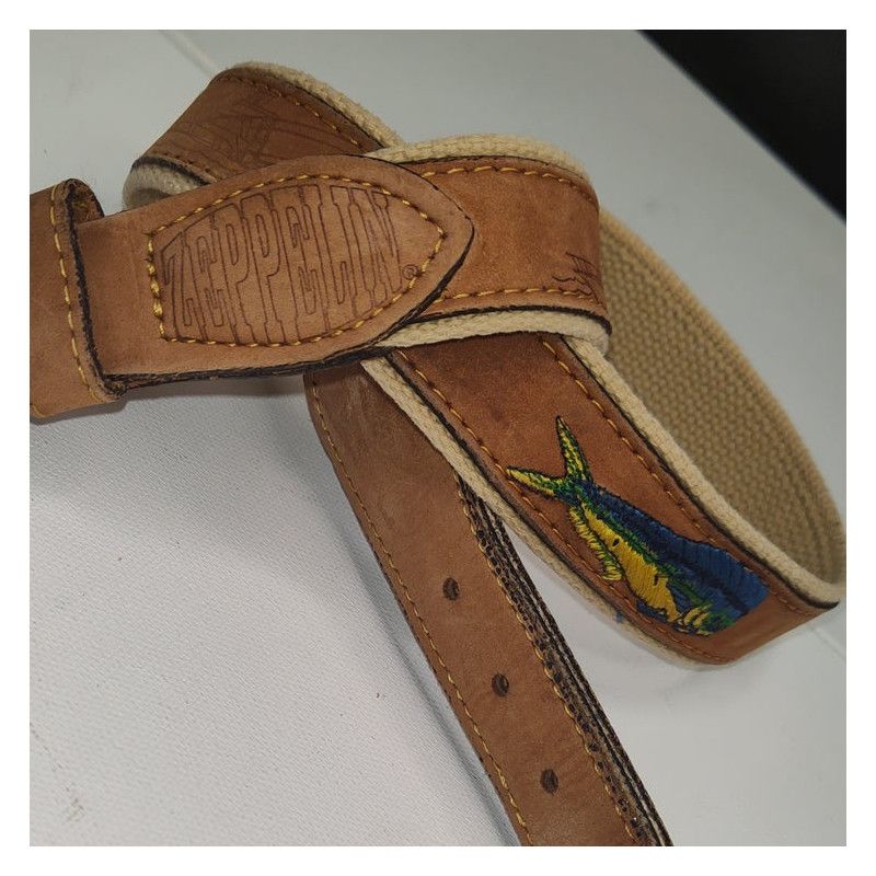 Vintage Zepplin Embroidered Mahi Mahi Dolphin Nautical Boat Belt | Grailed
