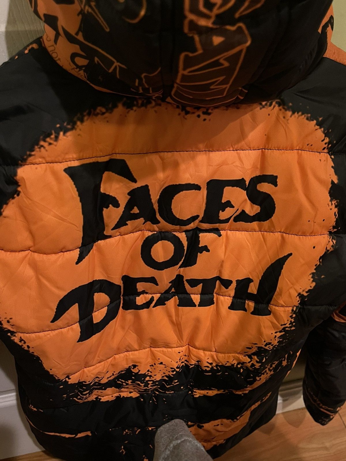 Designer SHADOW BANNED FACES OF DEATH PUFFER | Grailed