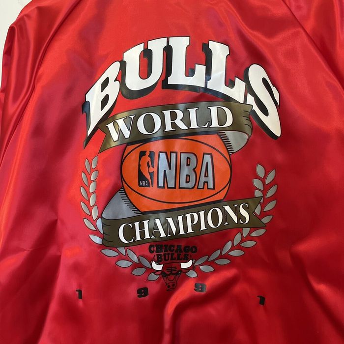 Vintage Vintage 1991 Chicago Bulls Locker Line NBA World Champions ...