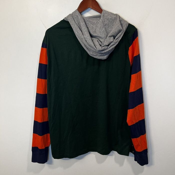 Polo Ralph Lauren VTG 90s Polo Ralph Lauren Bleecker Hoodie Color Block Rugby | Grailed