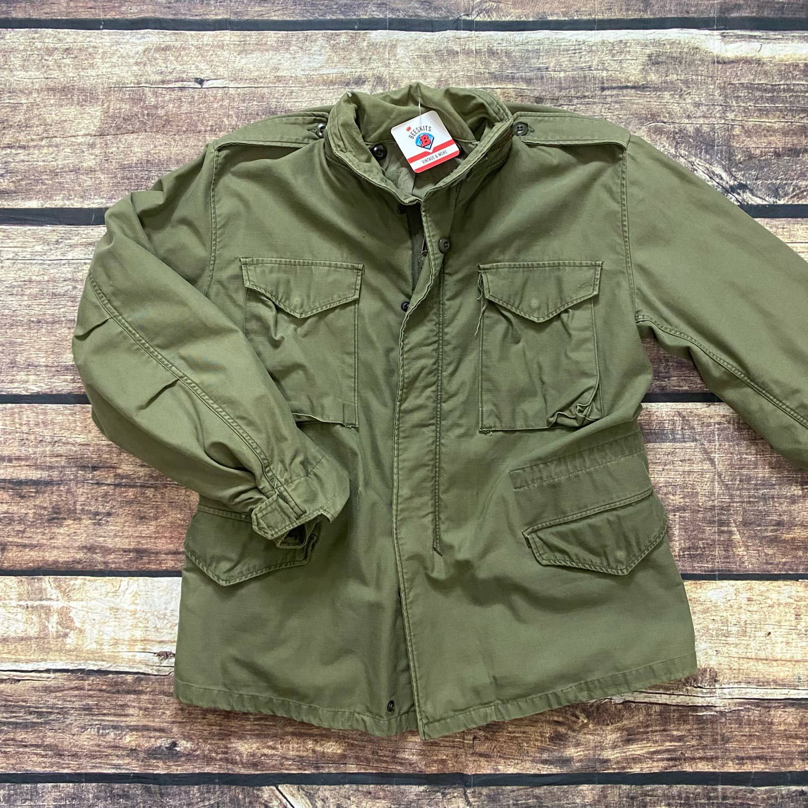 Vintage United States Military Field Jacket Army Fatigue Combat Coat ...