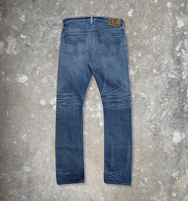 Ralph Lauren Double Ralph Lauren RRL Selvedge Ranch Fit Faded Denim ...