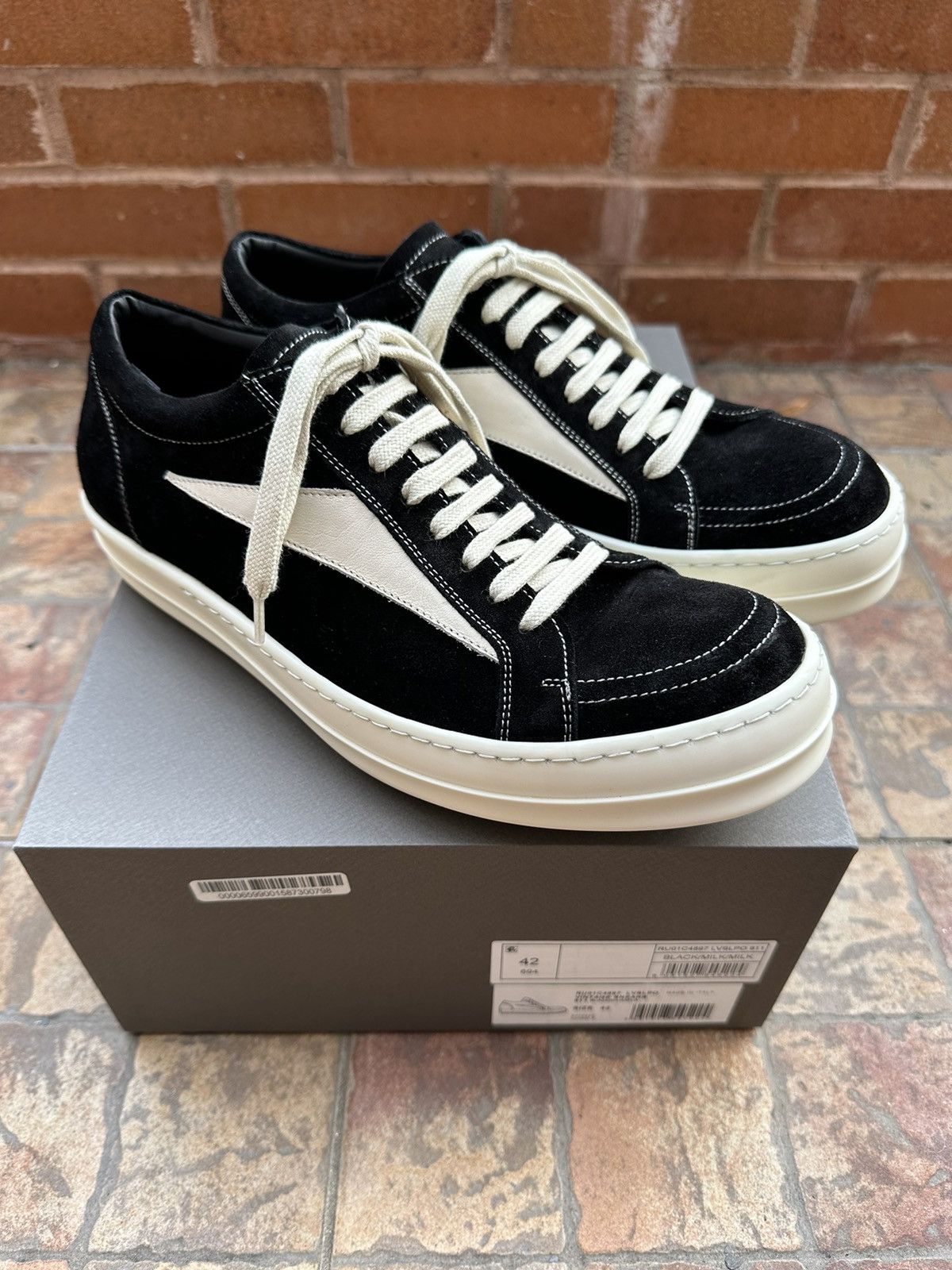 Rick Owens Rick Owens Vans Strobe EDFU Vintage Sneakers Black Suede ...