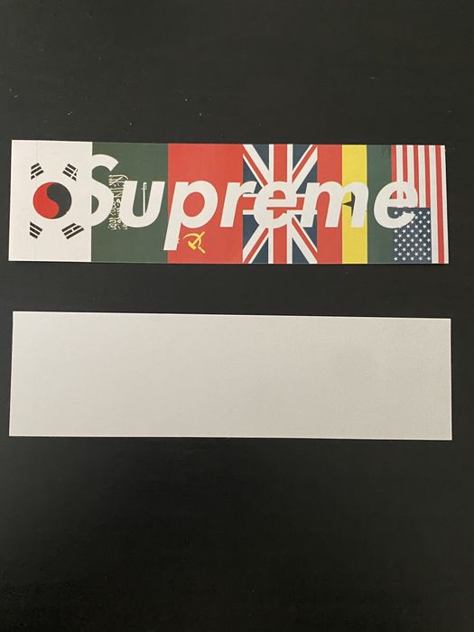 Supreme Supreme International Flags Box Logo Sticker | Grailed