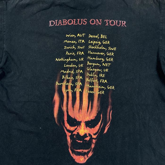Vintage 1999 Slayer ‘The Diabolus on Tour’ Faded T Shirt | Grailed