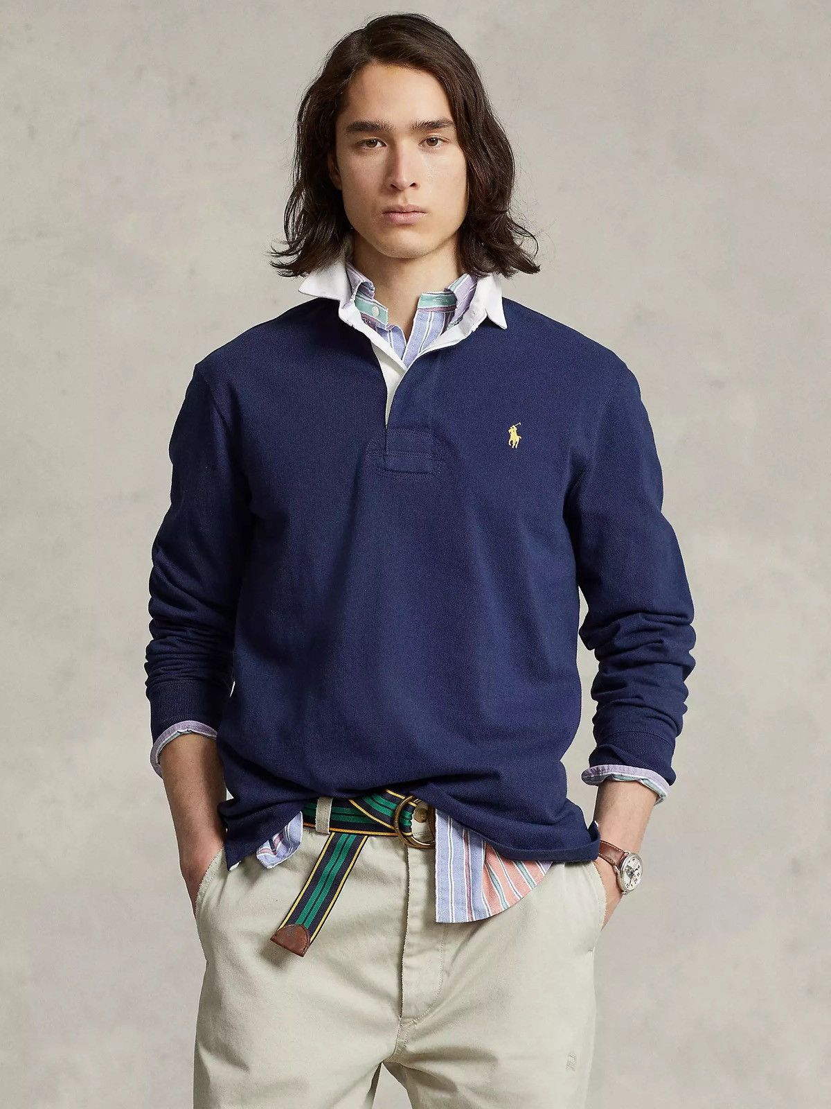 Polo Ralph Lauren Vintage 90's PRL Padded Rugby Polo Shirt | Grailed