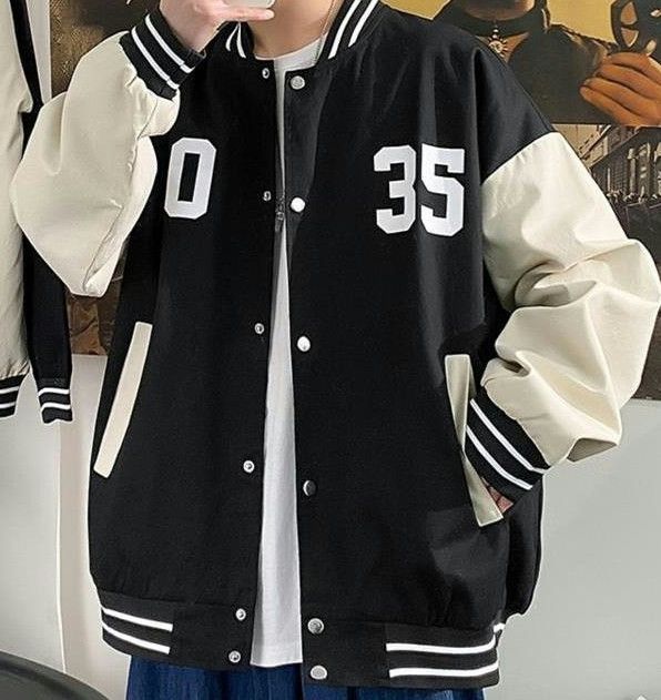Varsity Jacket Patchwork Number Varsity Jacket | Grailed