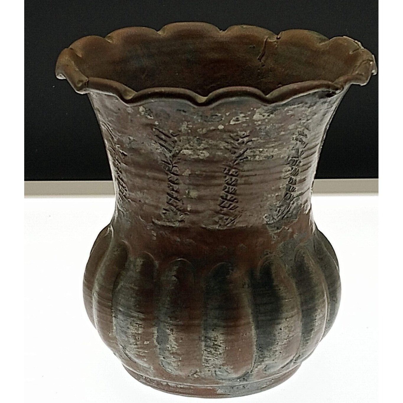 Vintage Vintage 1960s to 1970s Pyramid Copper Small Urn Vase Made in ...