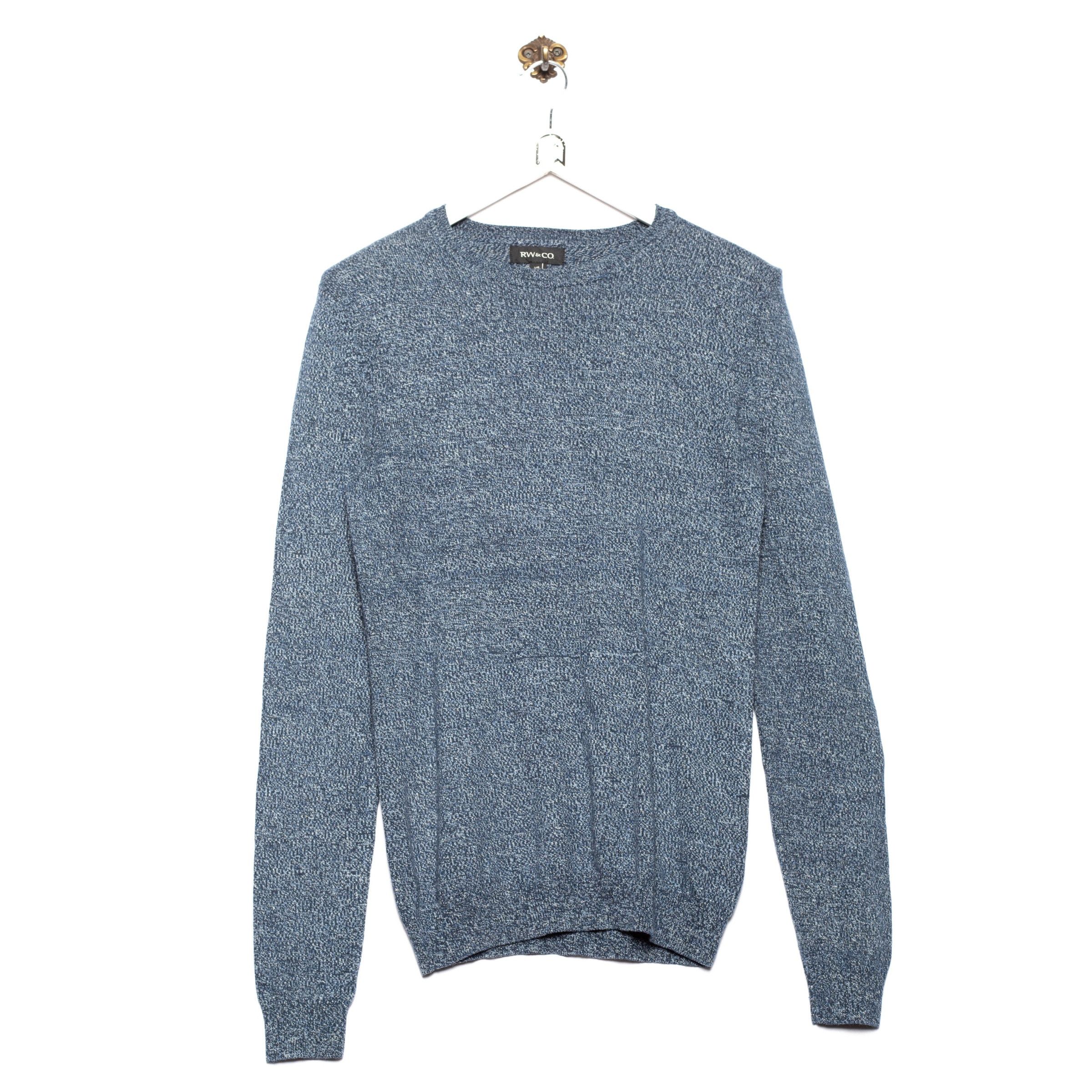 Rw&Co RW & Co. Sweater Plain Look Blue | Grailed