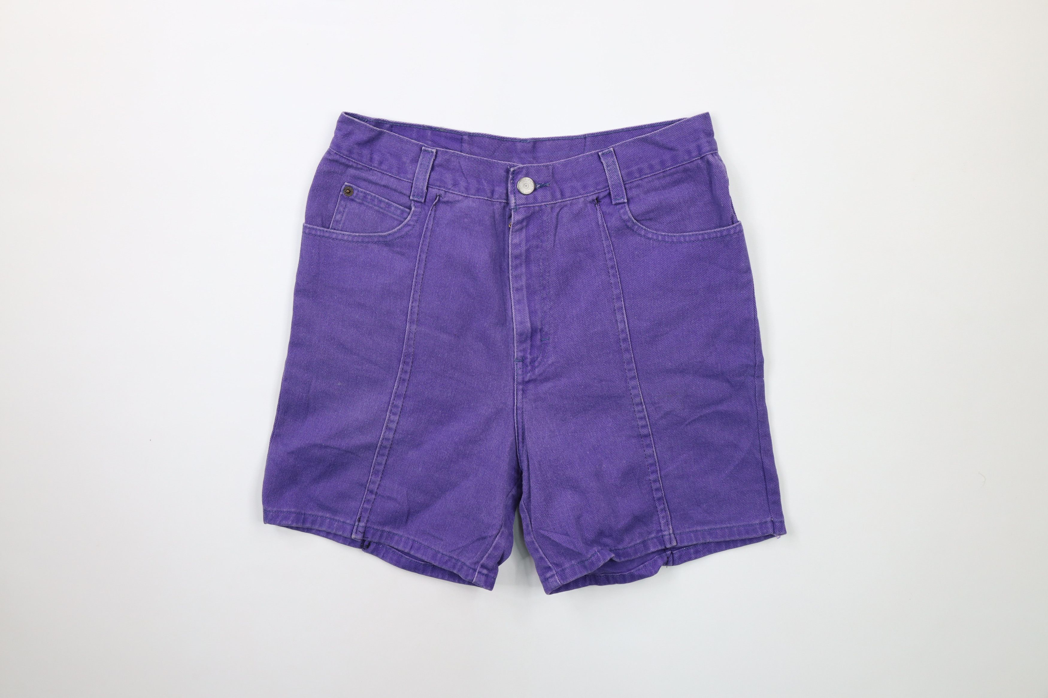 Vintage Vintage 90s Streetwear Denim Jean Shorts Jorts Purple | Grailed