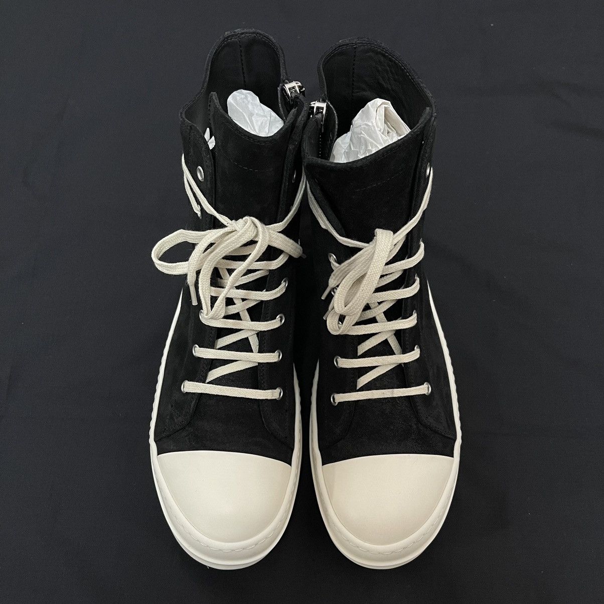 Rick Owens Rick Owens Main line Suede High-Top Sneakers | Grailed