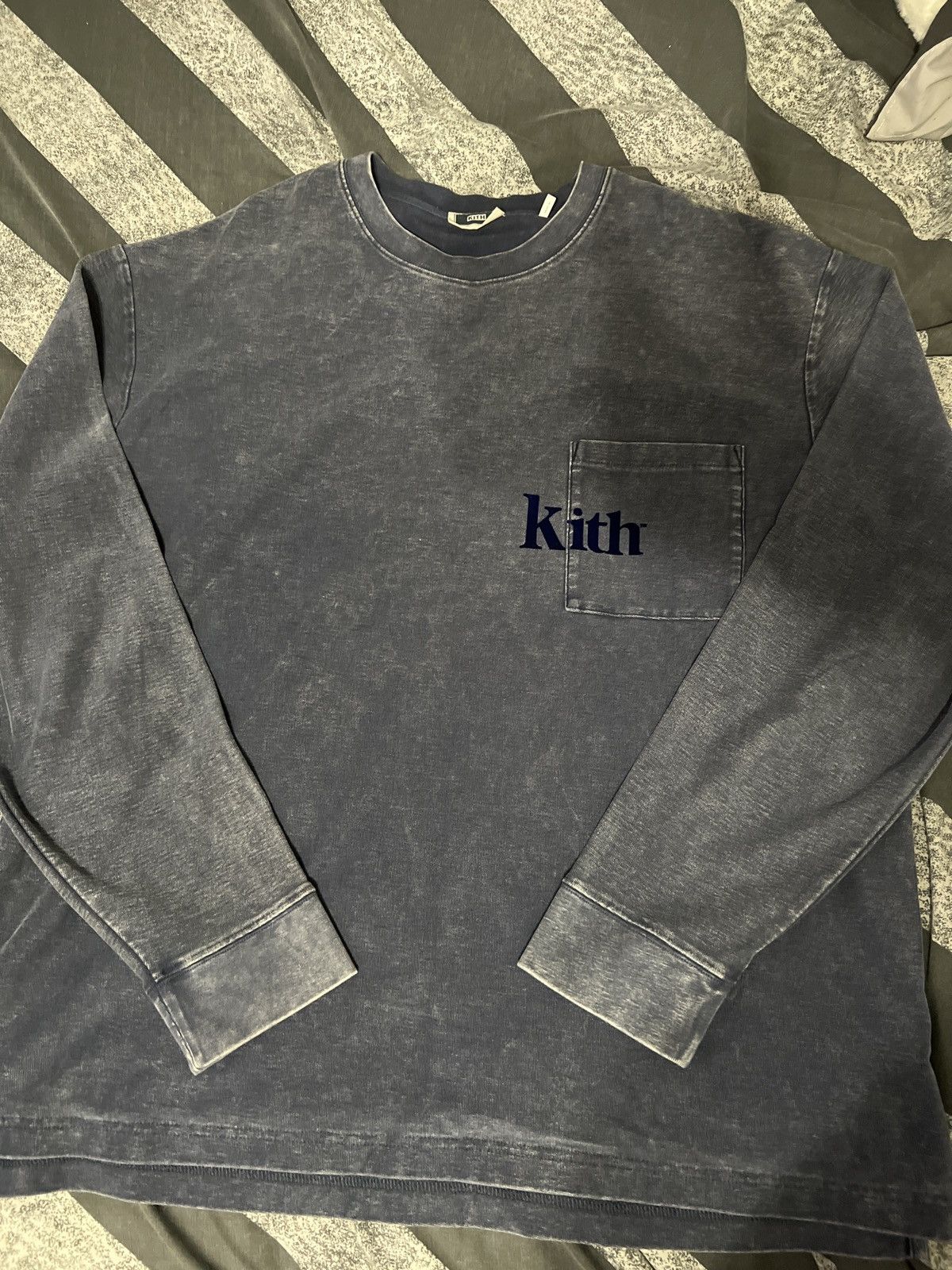 Kith Kith pocket tee logo LS | Grailed