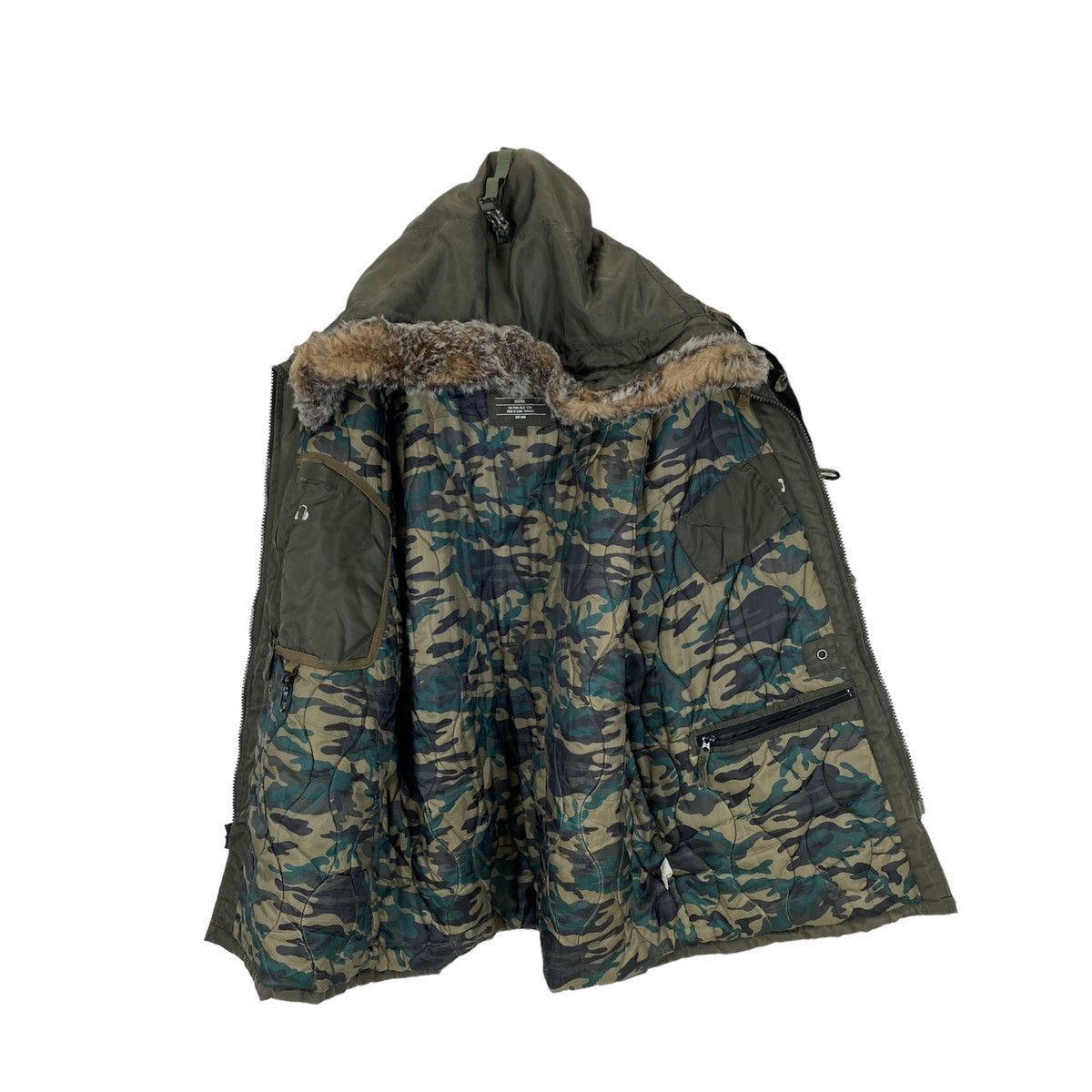Gap 🔥LAST DROP🔥Gap Military Calif USA Fur Hooded Tactical Jacket | Grailed