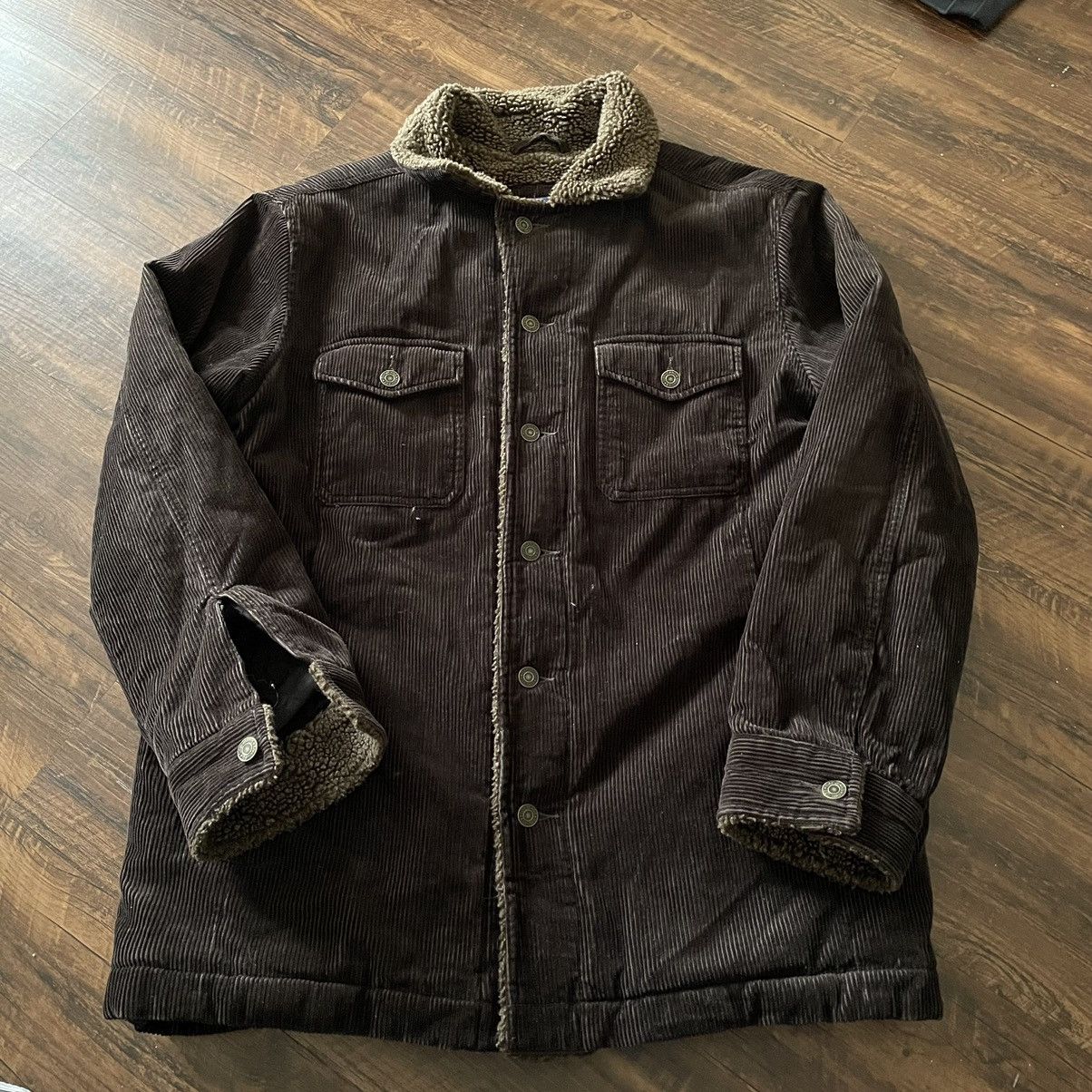 Gap × Vintage Vintage brown gap corduroy Sherpa chore coat | Grailed