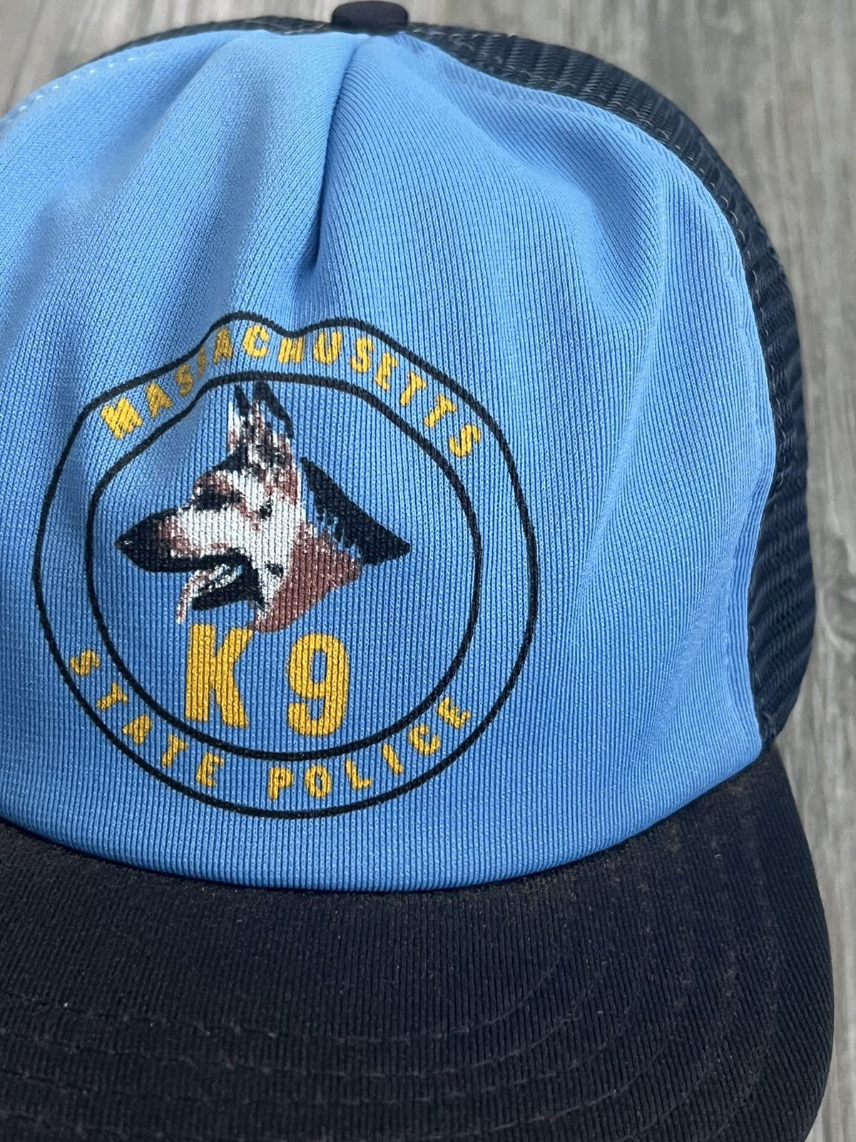 Vintage 1980s Massachusetts K9 State Police Vintage Nylon Snapback ...