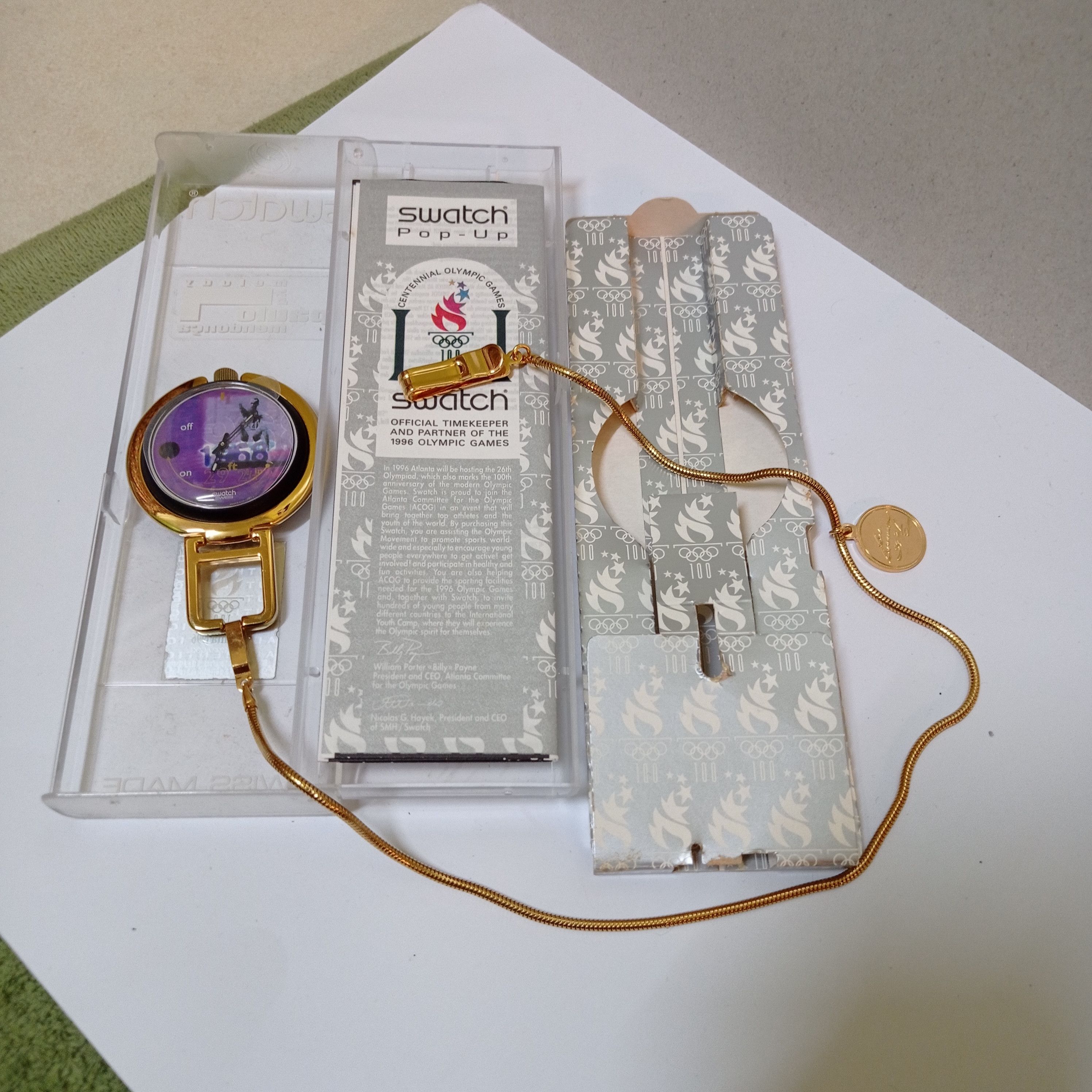 Swatch × Very Rare × Vintage Retro 1996 ATLANTA OLYMPIC GAMES SWATCH ...