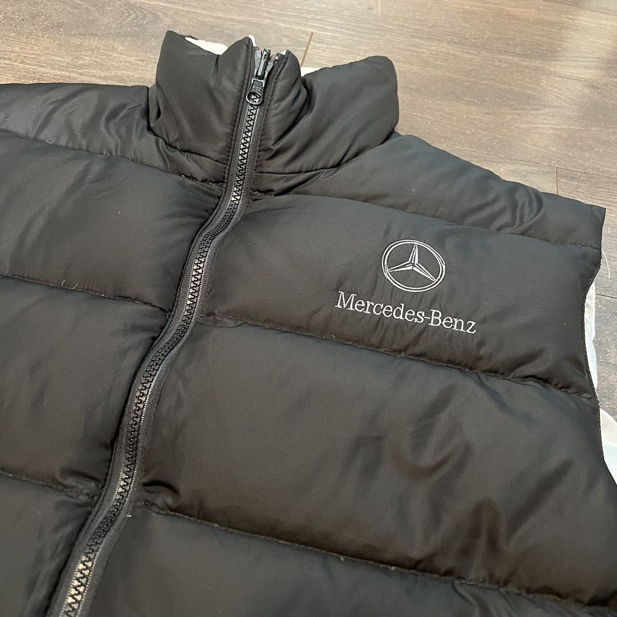 Mercedes-Benz Classic Mercedes Benz reversible down puffer vest | Grailed