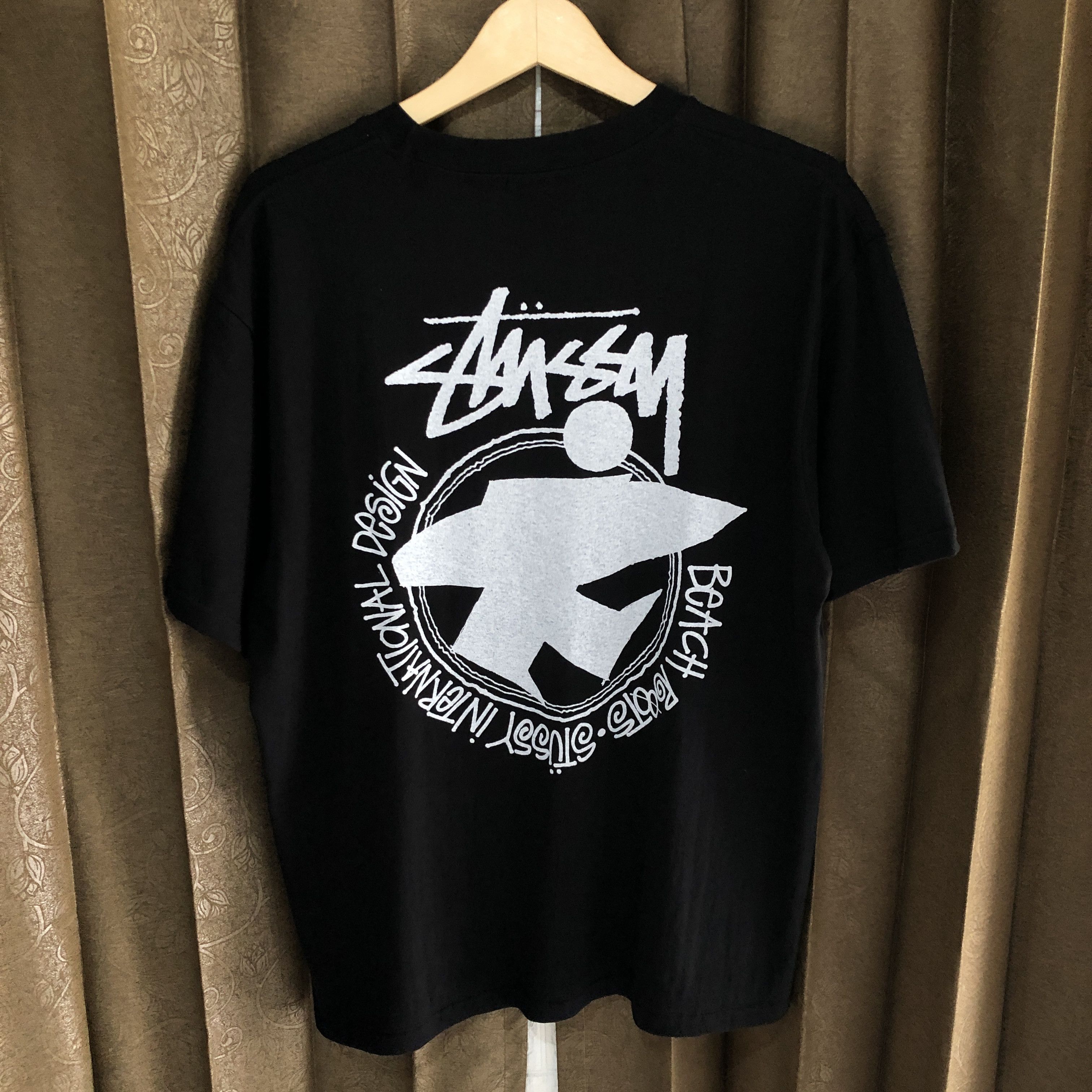 Streetwear × Stussy BEACH ROOTS STUSSY TEE - LARGE | Grailed