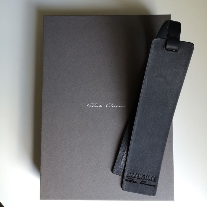 Rick Owens Genuine leather luggage tag | Grailed