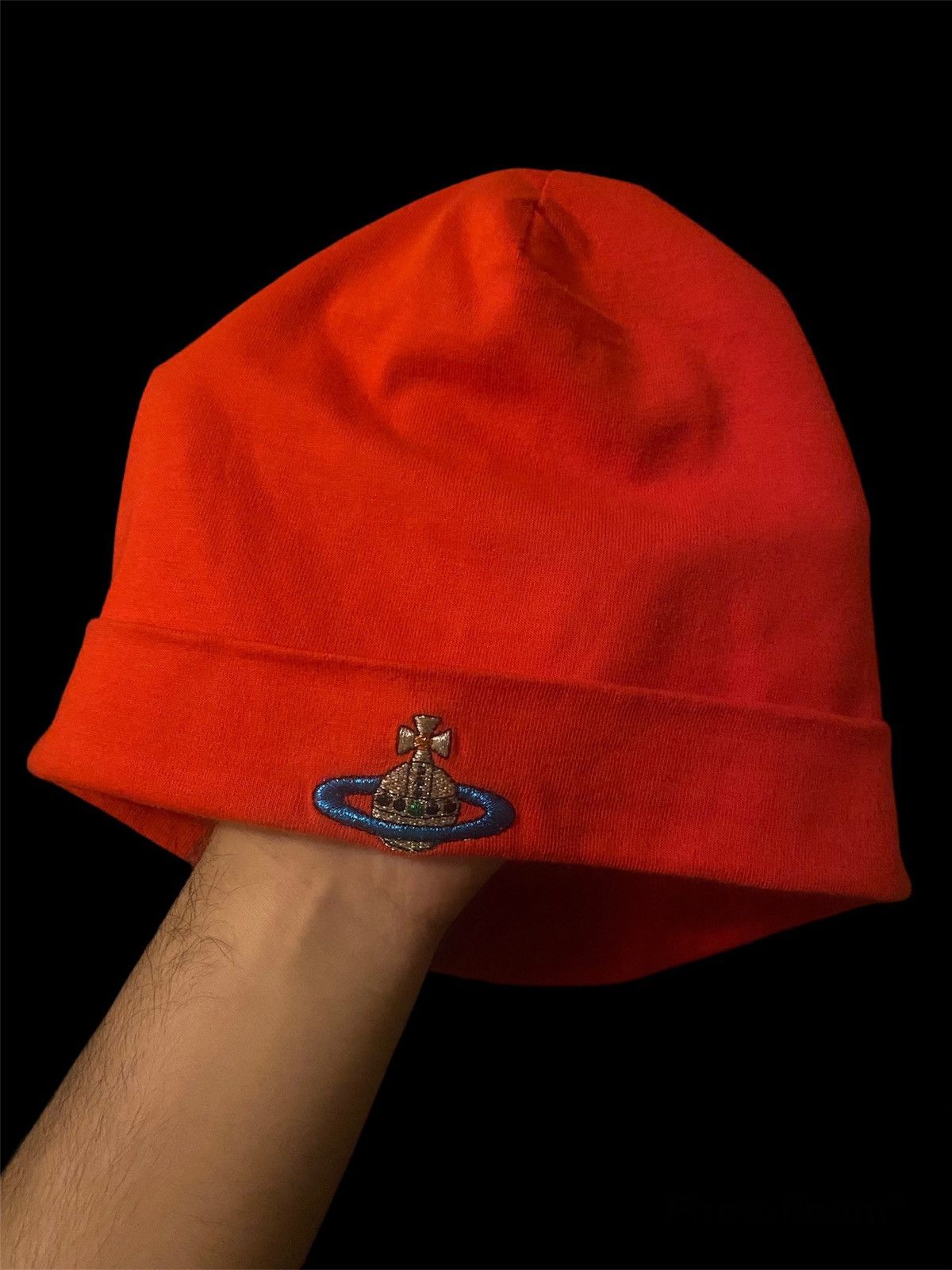 Vivienne Westwood Bright Red Orb Beanie | Grailed