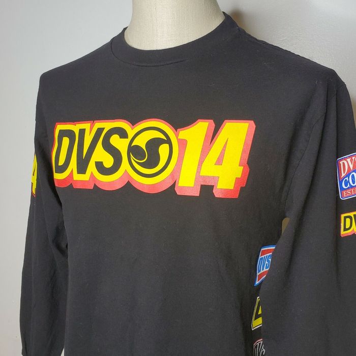 Vintage DVS 14 Kevin Windham T Shirt Black Jersey Style Medium Long ...