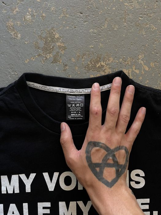 Number (N)ine AW09 “A Closed Feeling” Guitar/Voice Tee | Grailed