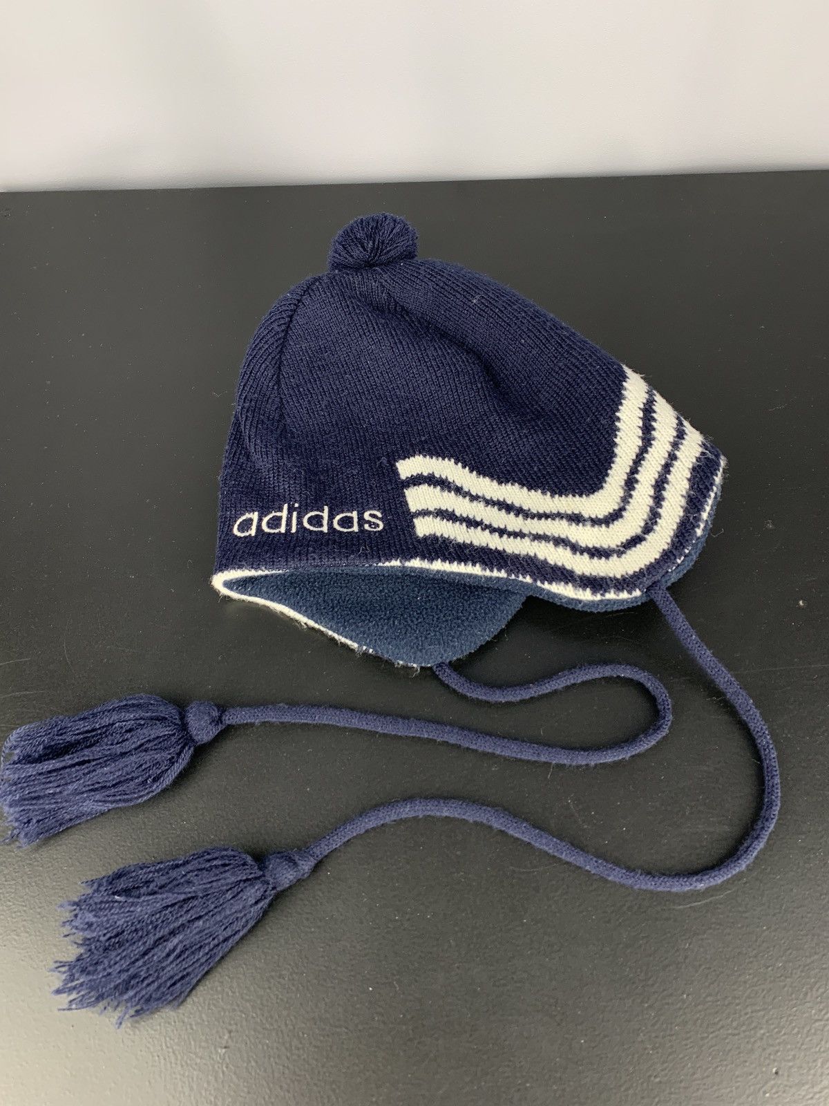 Adidas × Streetwear × Vintage Vintage Adidas Dog Earflap Ushanka Beanie ...