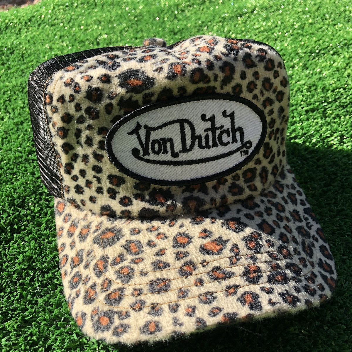 Streetwear × Vintage × Von Dutch Authentic Cheetah Print Von Dutch Hat ...