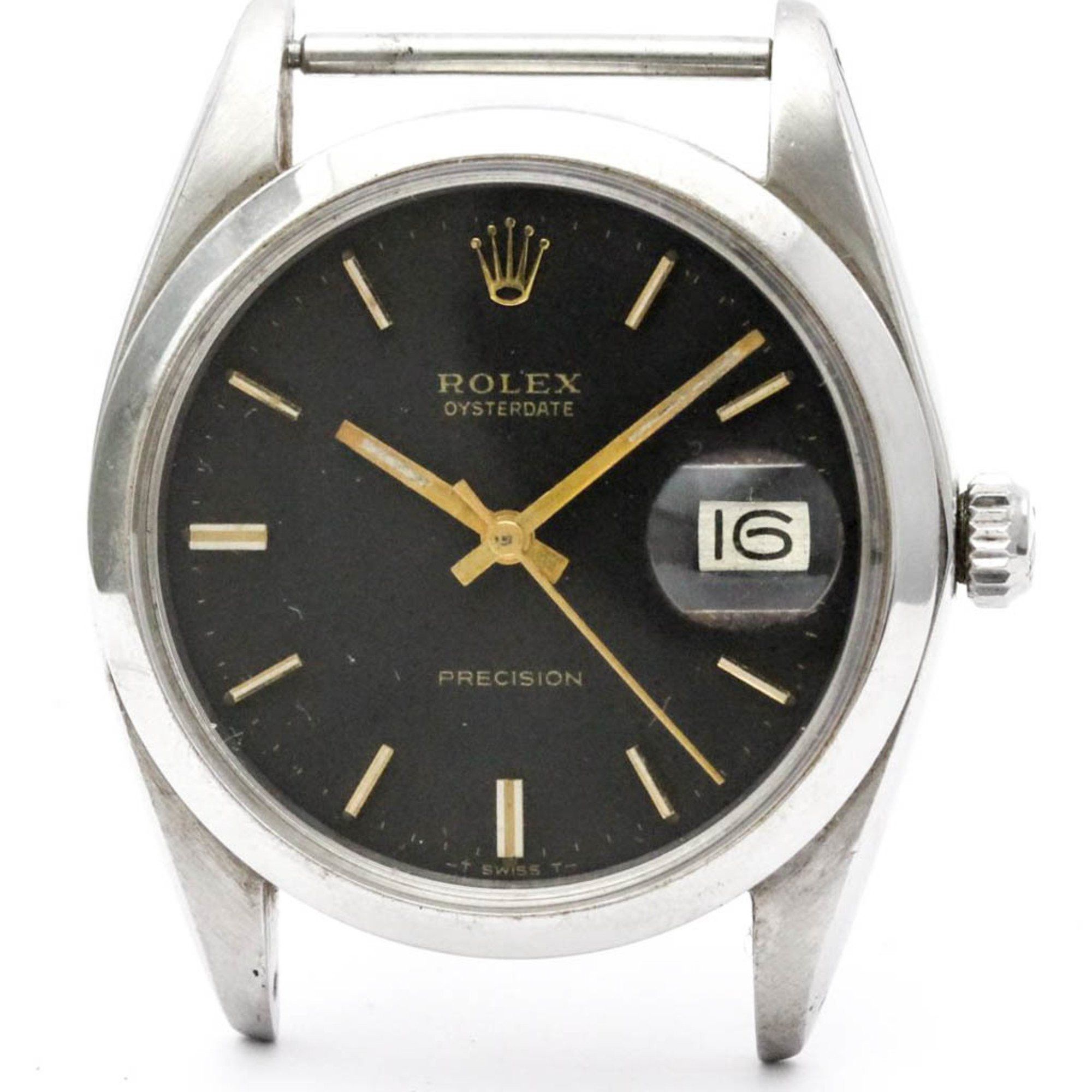 Rolex Vintage ROLEX Oyster Date Precision 6694 Steel Mens Watch Head ...